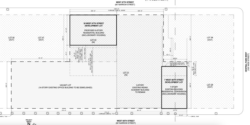 Extell files first two plans with 83 units on $931M Lincoln Square site